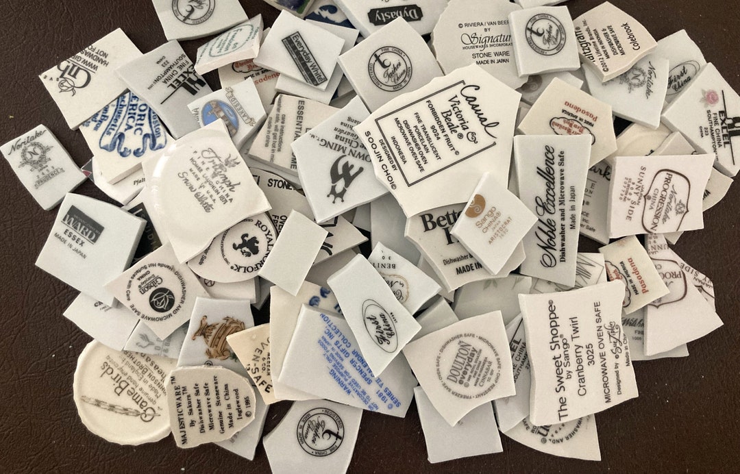 90 Full and Partial China Plate Backstamps for Mosaics lot - Etsy