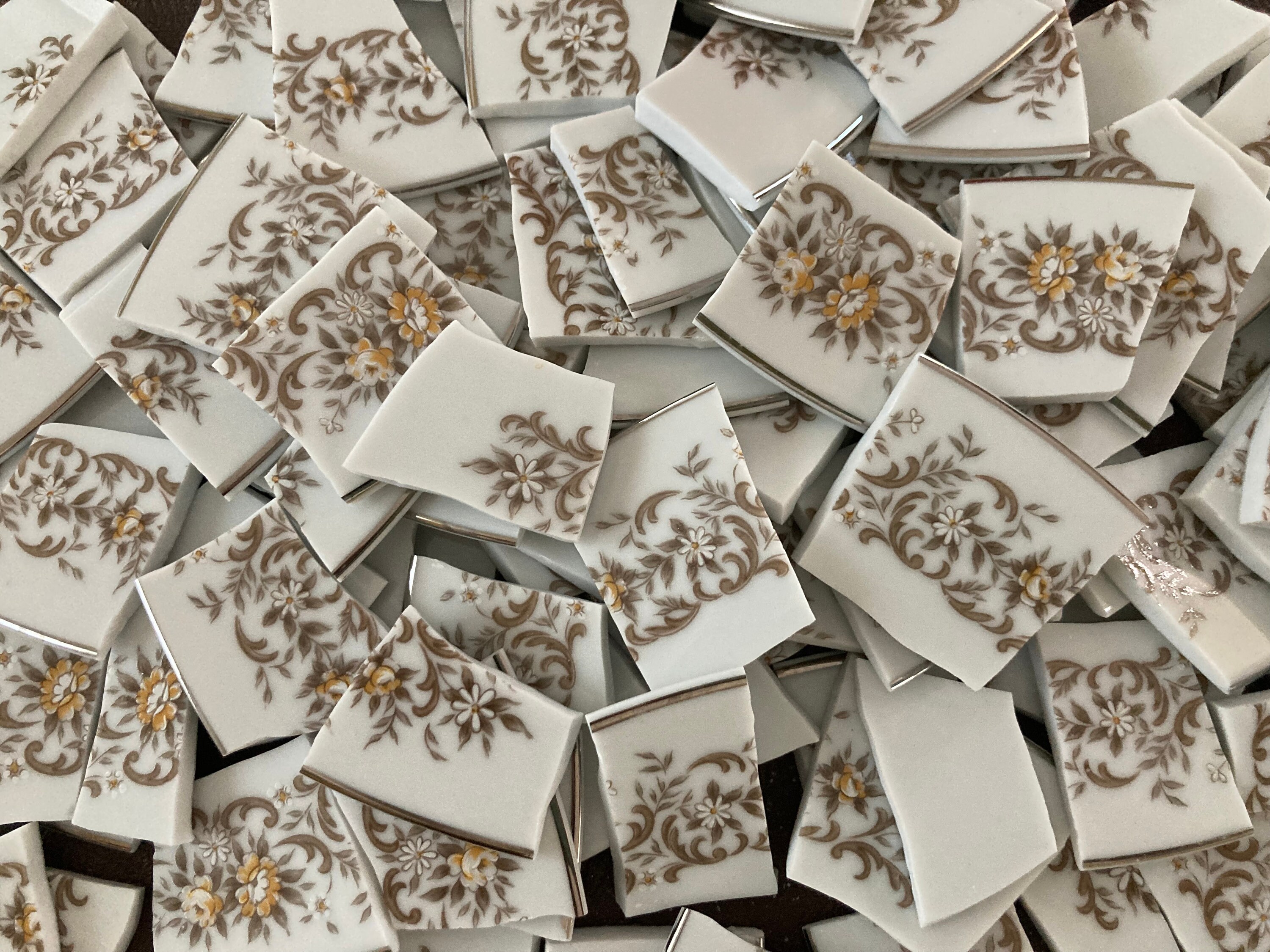 130 Mosaic China Tiles From Montgomery Ward Essex Pattern lot | Etsy