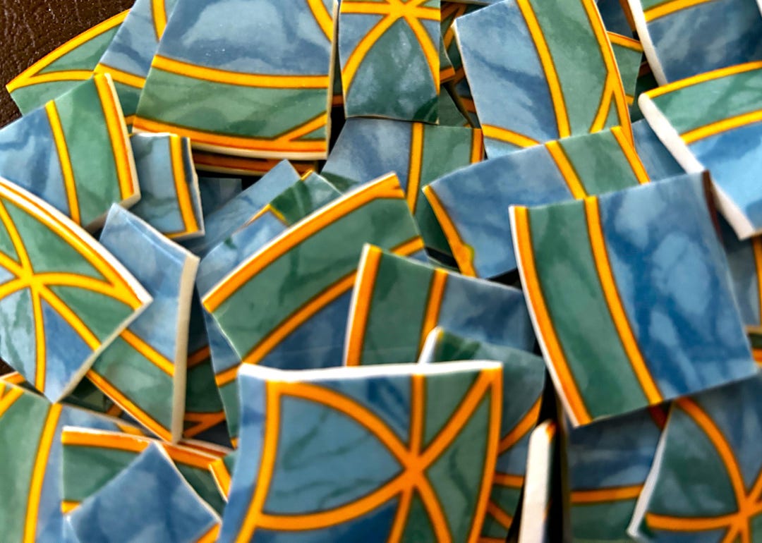 130 Colorful Tiles From Victoria Beale Forbidden Fruit Pattern lot 104 ...