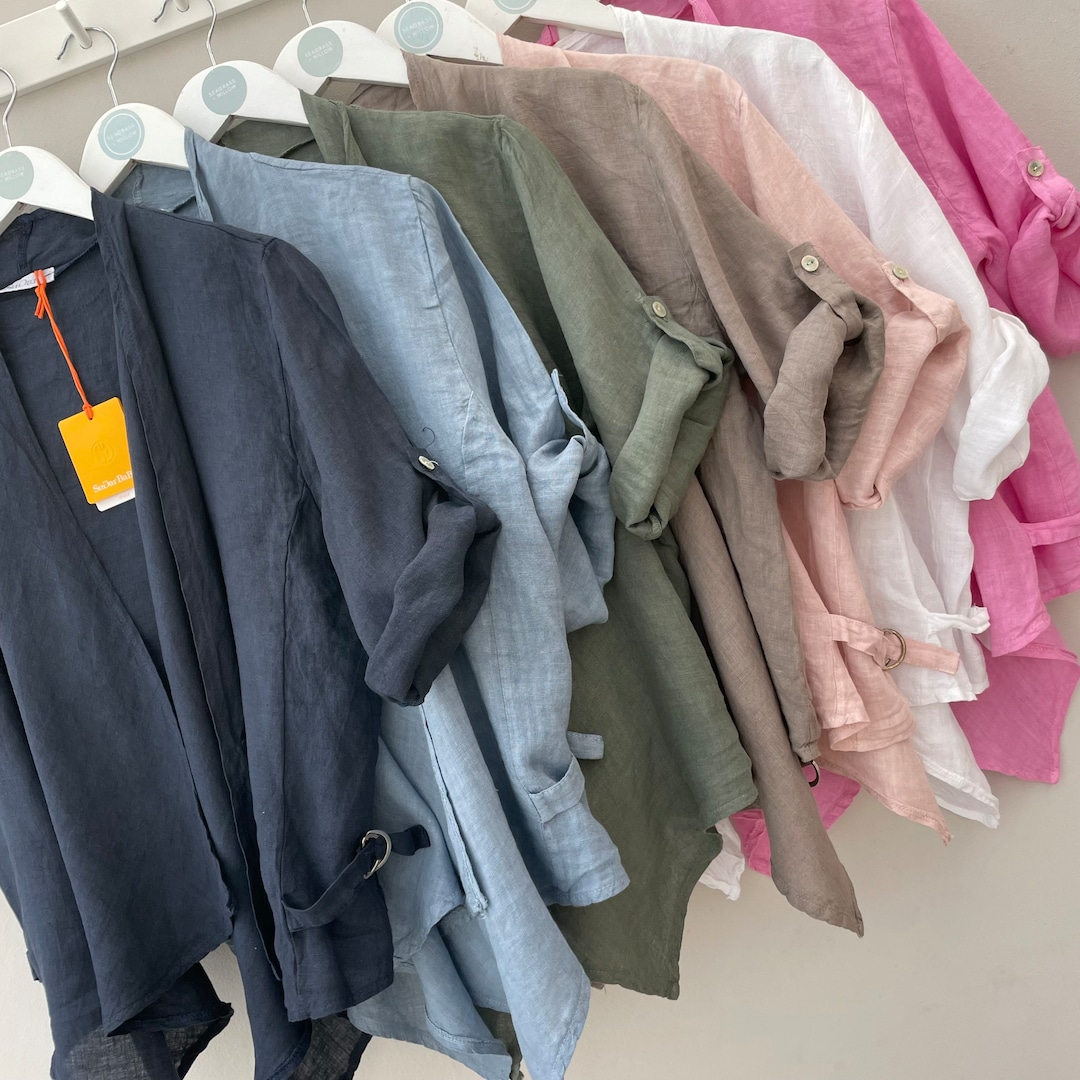 The Tamara Linen Jacket. Linen Clothing. - Etsy