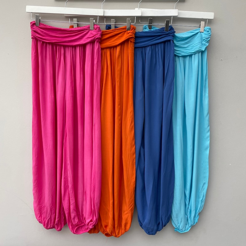 Silk Harem Indian Pants - Etsy UK