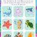 Sea Animal Memory Game Homeschool Printables Preschool - Etsy