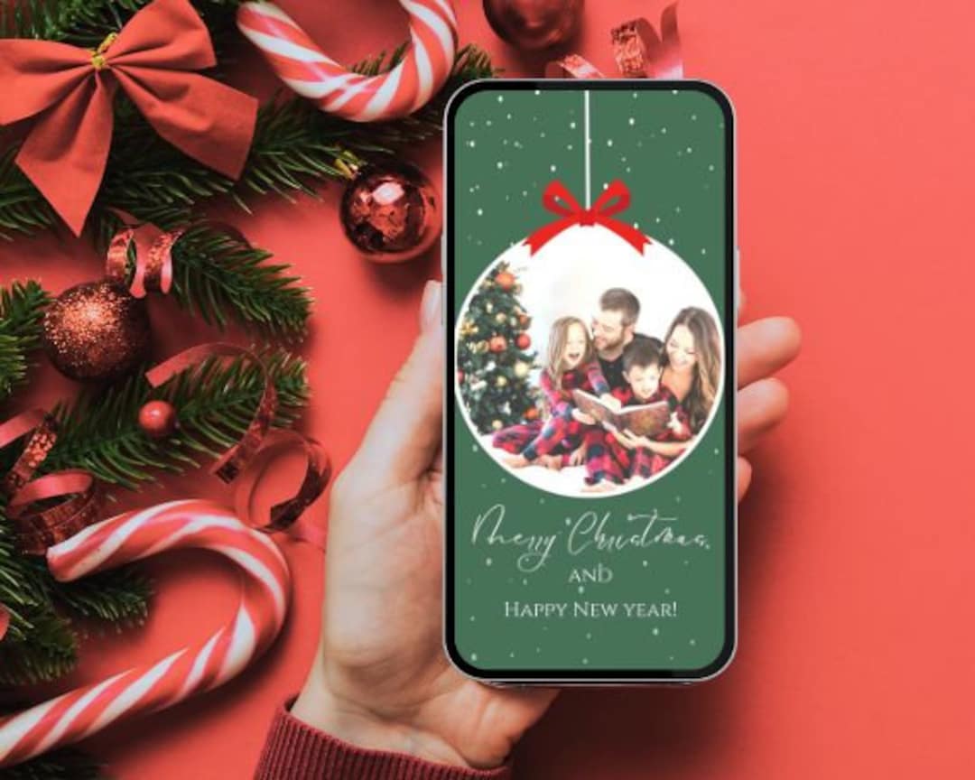 Customisable Digital Christmas Card Christmas Ecard Video Message With ...