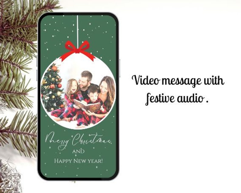 Customisable Digital Christmas Card | Christmas Ecard | Video Message ...