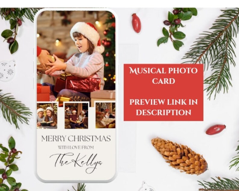 Customisable Digital Photo Christmas Card | Christmas Ecard | Video ...
