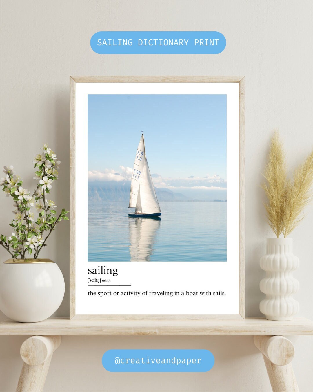 Sailing Poster | Nautical Decor | Vintage Nautical Print | Sailing ...