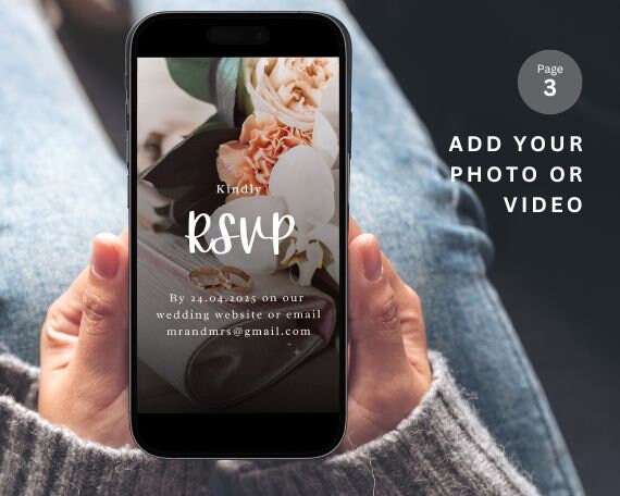 Animated Invitation Wedding Timeline Invitation Video Invitation ...