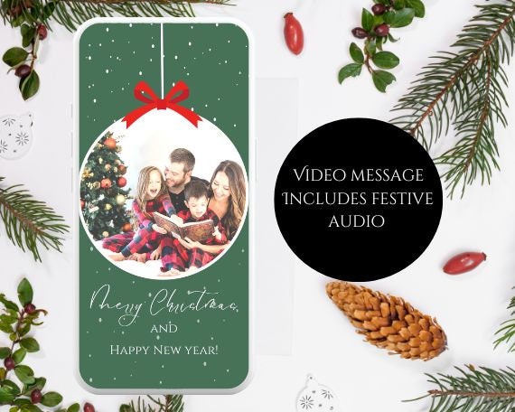 Customisable Digital Christmas Card | Christmas Ecard | Video Message ...