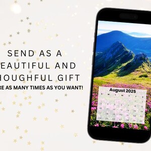 Mountain Moments 2025 Digital Calendar | Smartphone Wallpaper ...