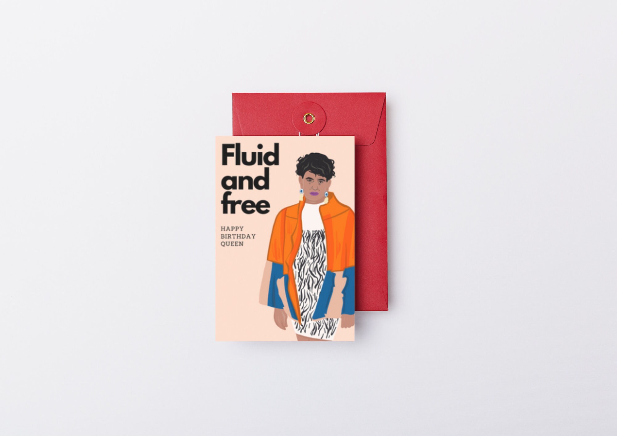 Transgender Birthday Card LGBTQ Card Gender Fluid Card Alok Vaid Menon ...