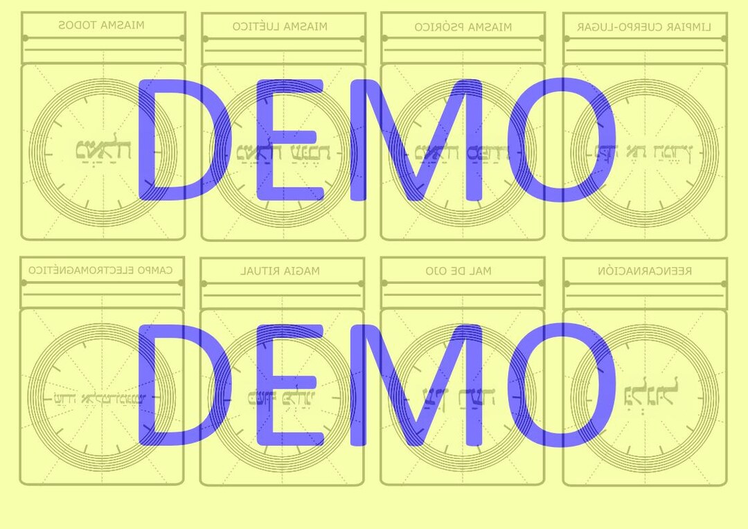 Radionic Cards Hebrew Spanish Code for Radionic Tables and Instruments ...