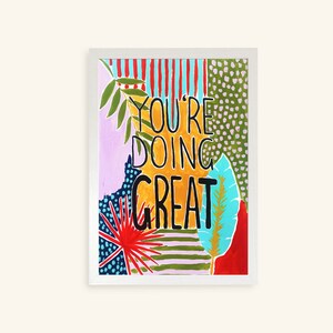 You're Doing Great Print, Positive Words, Positive Print, Quote ...
