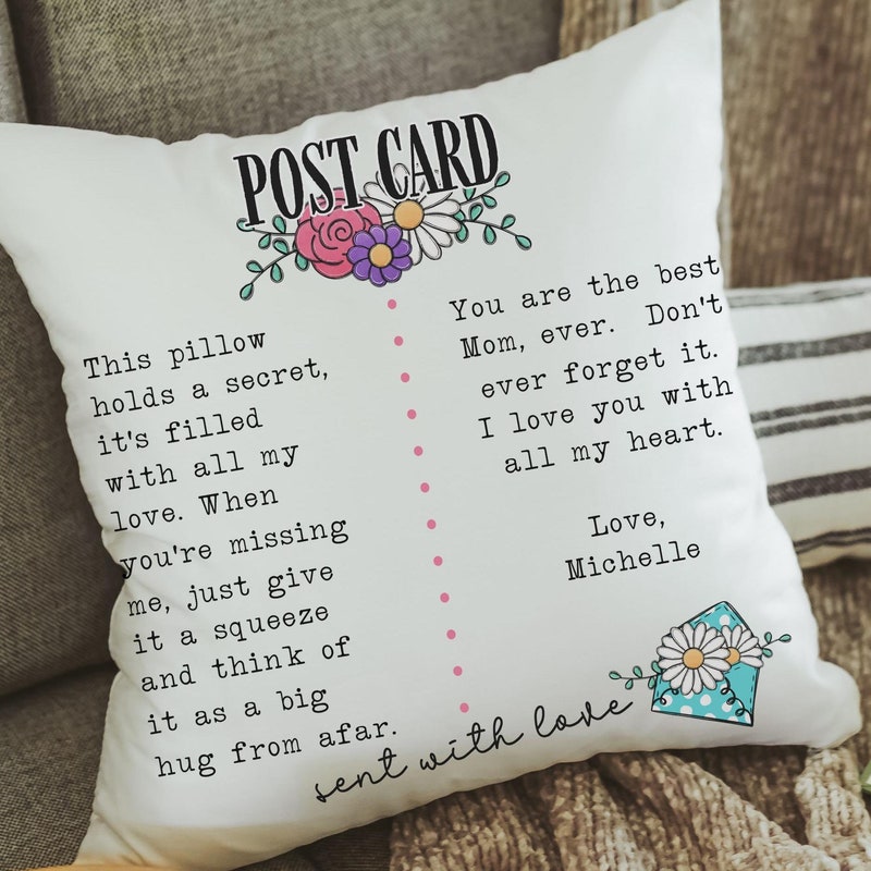 Postcard Pillow - Etsy