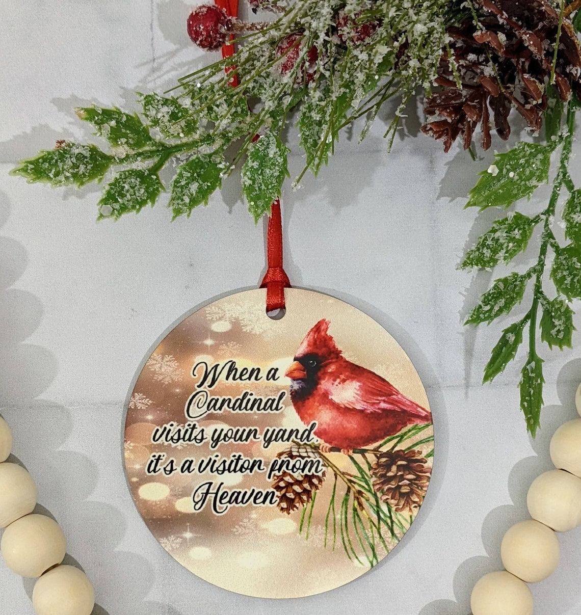 Cardinal Personalized Ornament Personalized Gifts for Mom - Etsy
