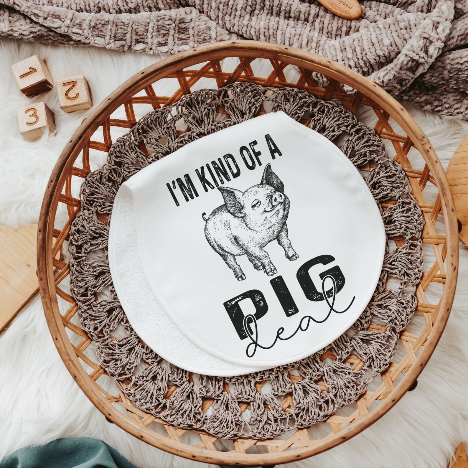 Funny Newborn Pig Outfit I'm Kind of a Pig Deal Bodysuit | Etsy