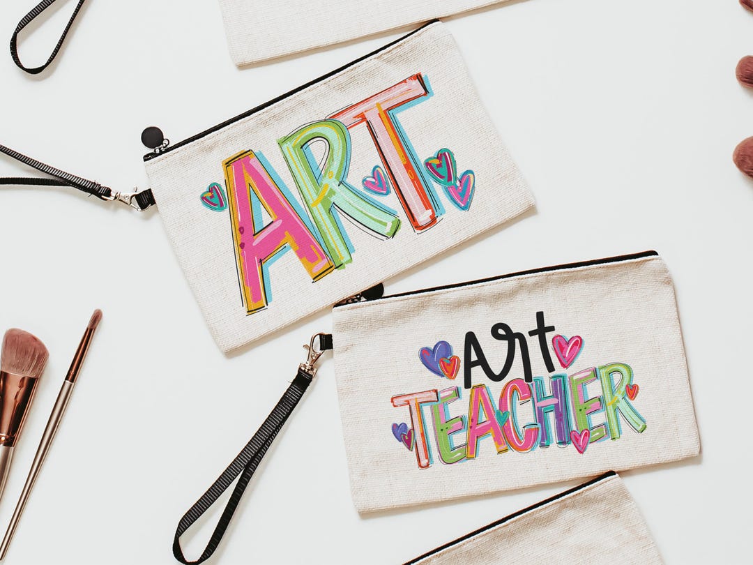 Cute Pencil Pouch With Zipper, Art School Art Teacher Gifts for Women ...