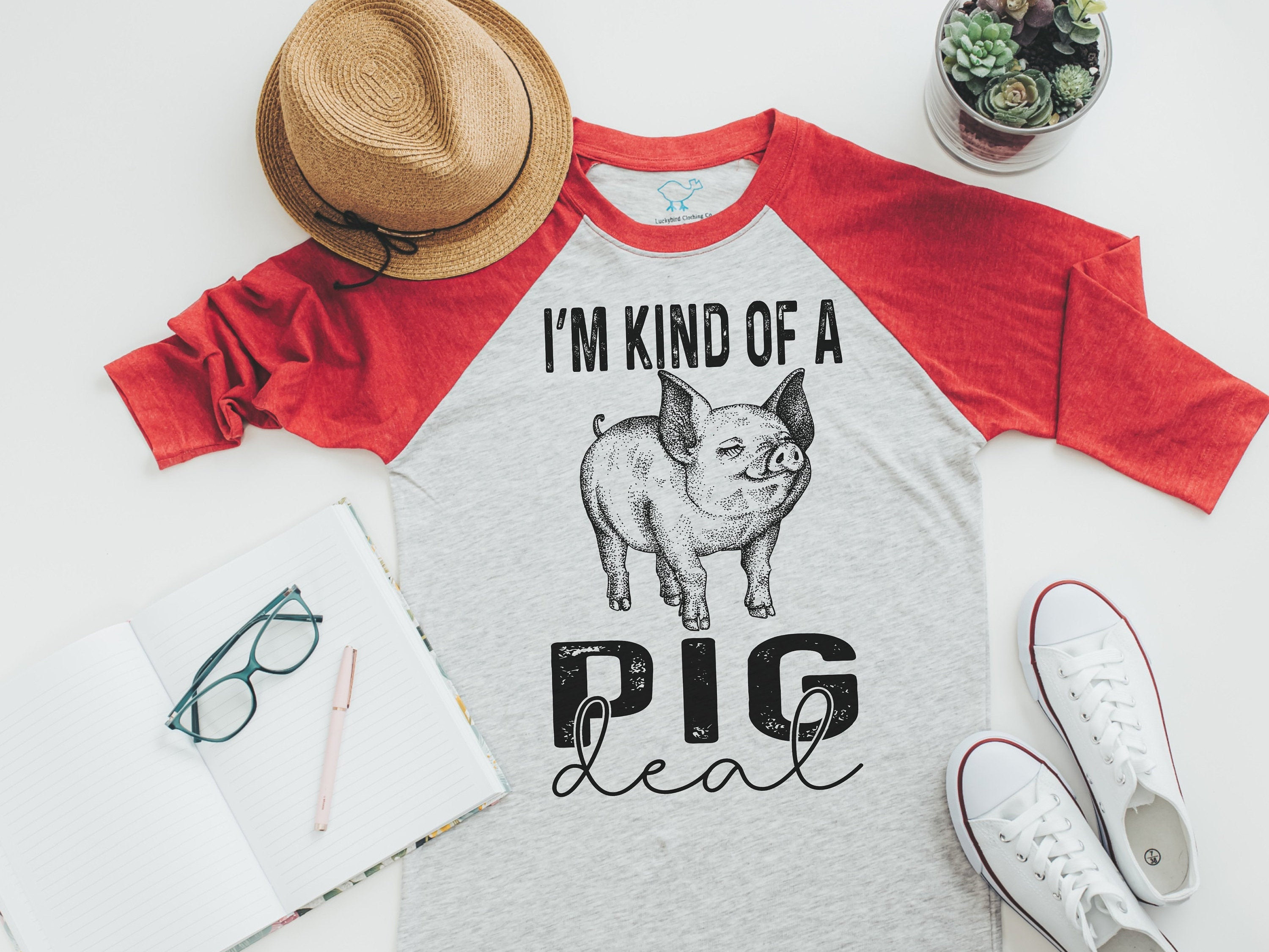 Funny pig shirts for women I'm kind of a big deal tshirt | Etsy