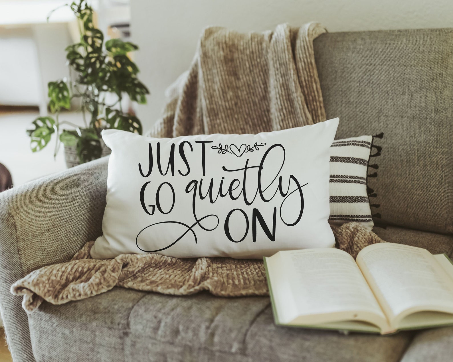 Positive Affirmations Lumbar Throw Pillows for Couch, College Dorm ...