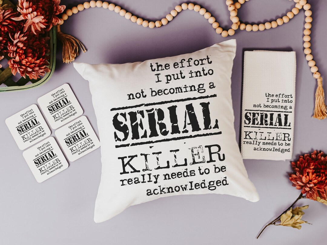 Detective Book Reading Nook Pillow, Dark Humor Gift Set for Best Friend ...
