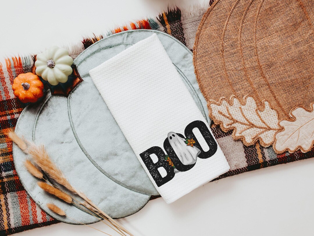 Whimsical Halloween Kitchen Towel Fall Hand Towels for Bathroom, Boo ...