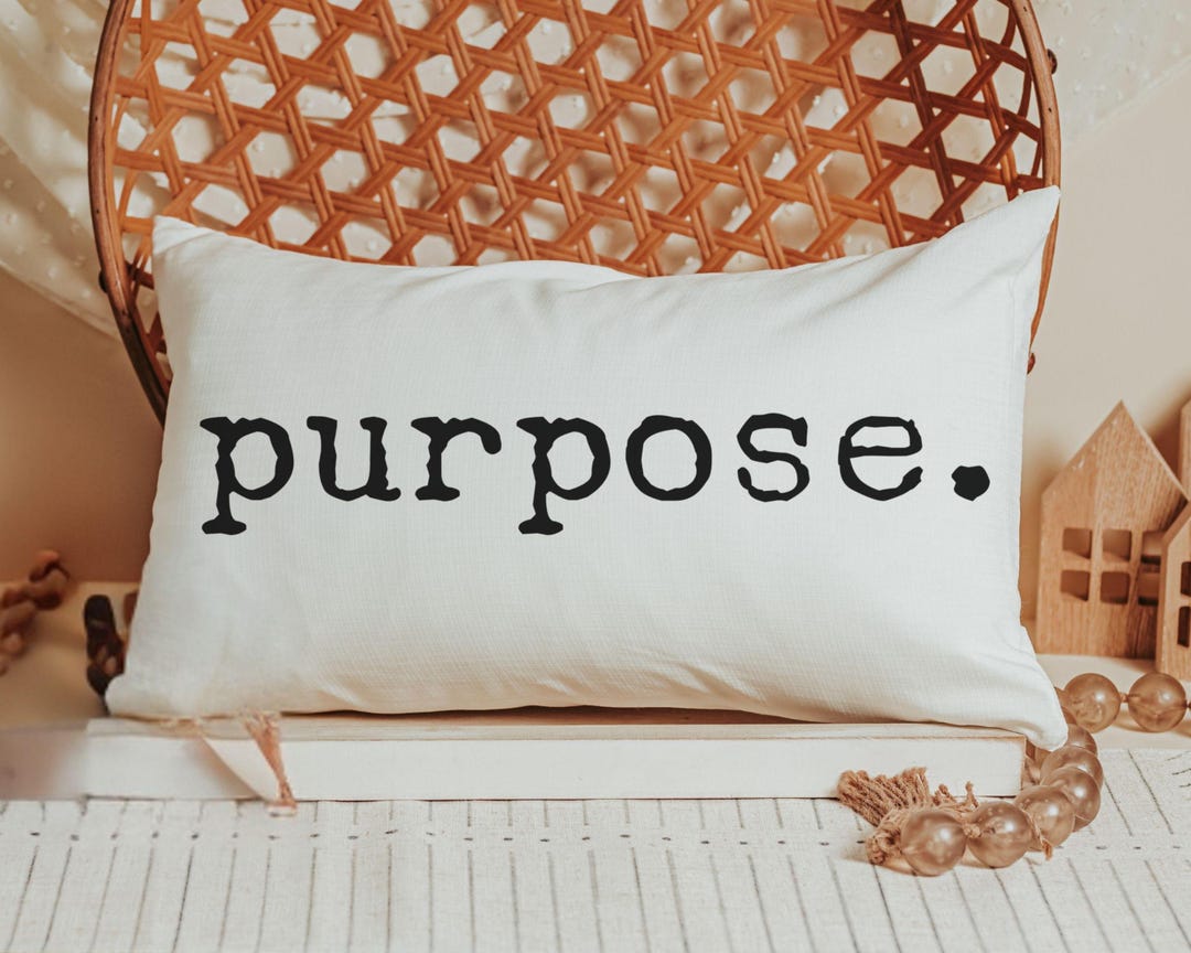 Custom Word of the Year Purpose Lumbar Throw Pillows for Couch, Mantra ...