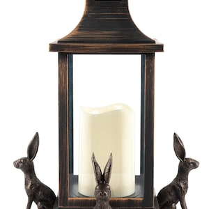 Bronze Coloured Sitting Hare Potty Feet, Set of 3, Plant Pot Stand ...