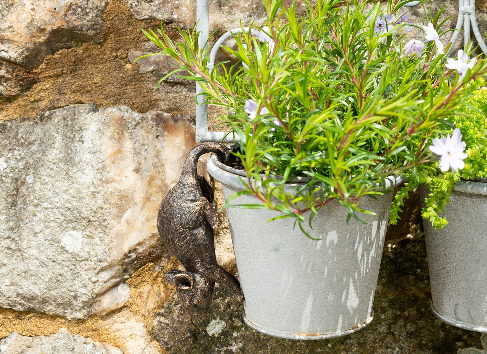 Mouse Pot Buddy Pot Hanger Bronze Coloured Mouse Pot Hanger - Etsy UK