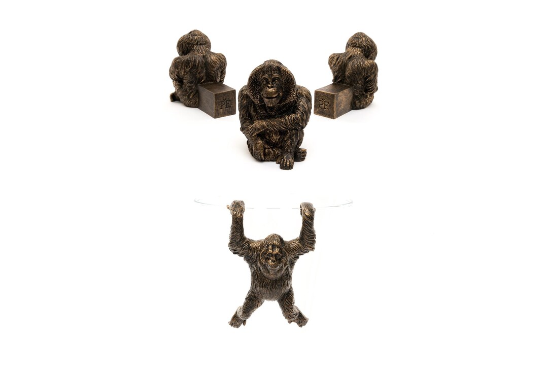 Orang Utan Potty Feet & Pot Buddy Bundle, Plant Pot Stand, Antique ...