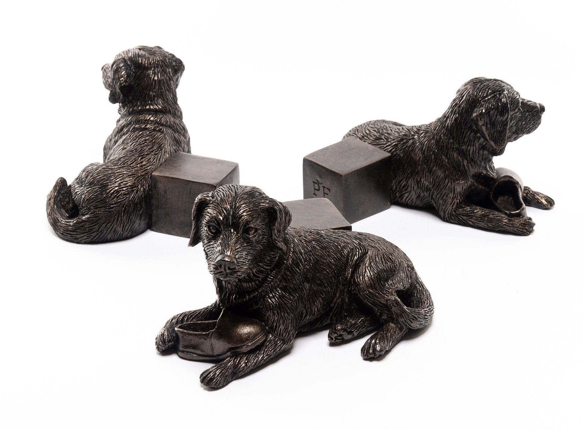 Antique Bronze Labrador Plant Pot Feet - Set of 3 | Crafted Home and ...