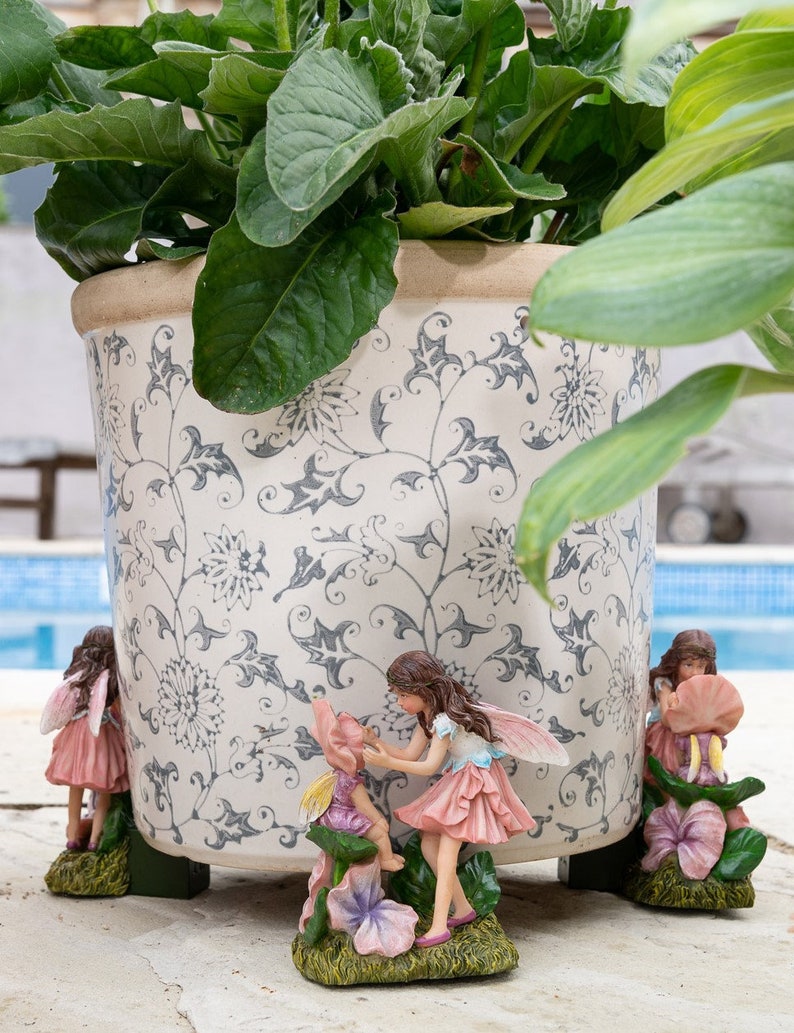 Coloured Sweet Pea Flower Fairy Potty Feet Plant Pot Feet X 3 | Etsy