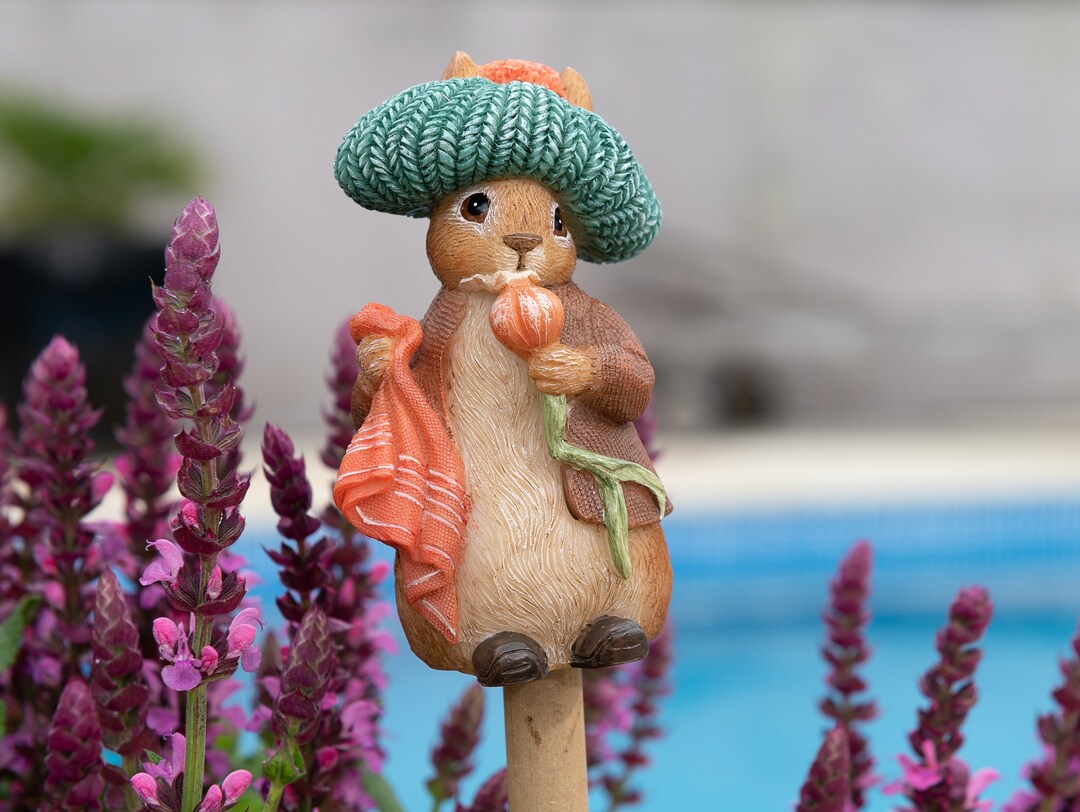 Benjamin Bunny Cane Companion: Beatrix Potter Garden Decor - Etsy