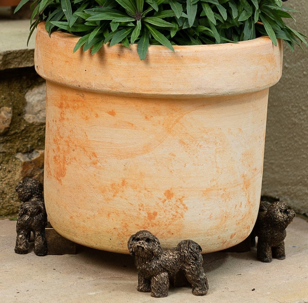Bichon Frise Plant Pot Feet Set of 3 | Cute Garden Accent - Etsy