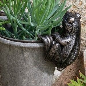 Charming Frog Pot Buddy Hanger | Whimsical Garden Decor - Etsy