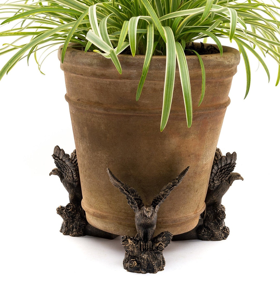 Bronze American Bald Eagle Plant Pot Feet - Set of 3 | Handcrafted ...