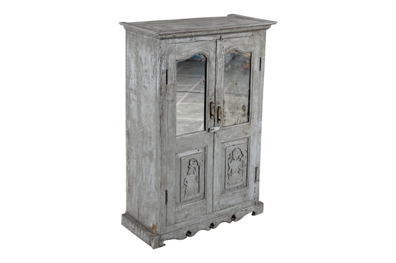 Exquisite Antique Indian Teak Wood Almirah Cupboard Vintage Storage Furniture Handcrafted Artistry Etsy