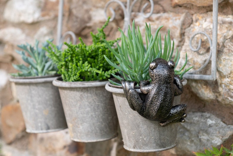 Charming Frog Pot Buddy Hanger | Whimsical Garden Decor - Etsy