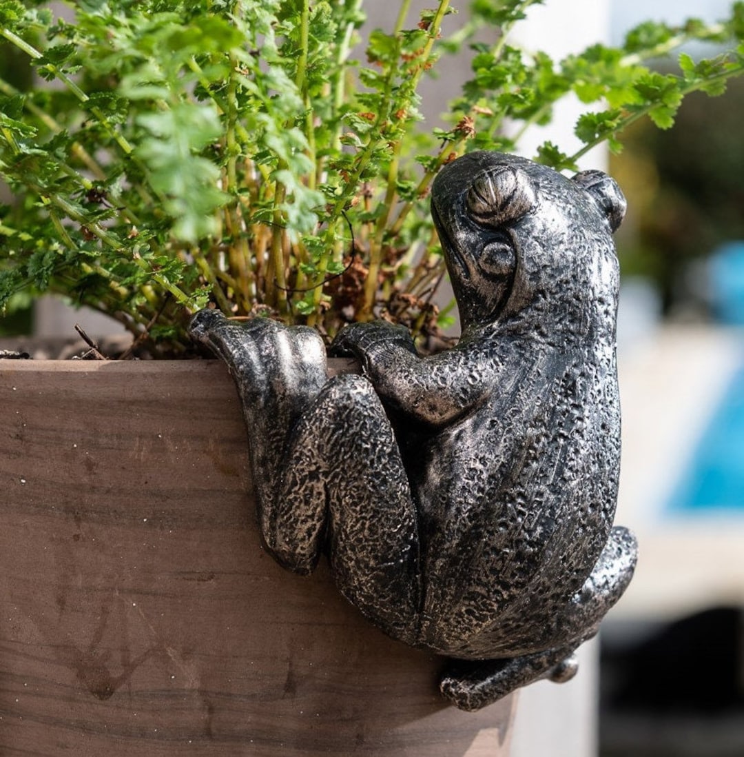 Charming Frog Pot Buddy Hanger | Whimsical Garden Decor - Etsy