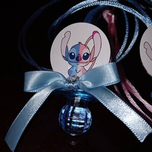 Stitch and Angel Gender Reveal Baby Shower Pacifiers Guest Favor ...