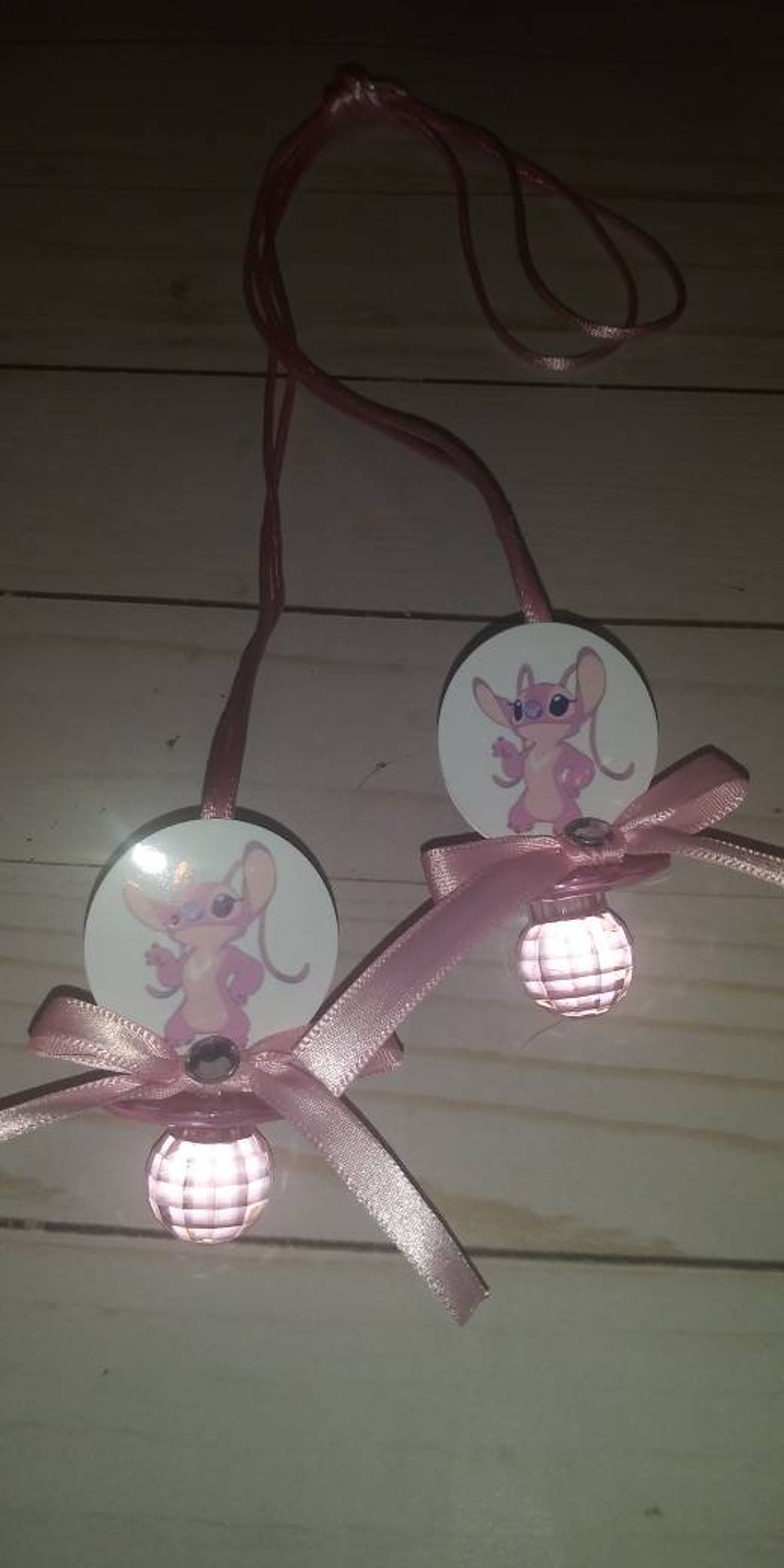 Angel AKA Experiment 624 Lilo and Stitch Baby Shower Pacifier | Etsy