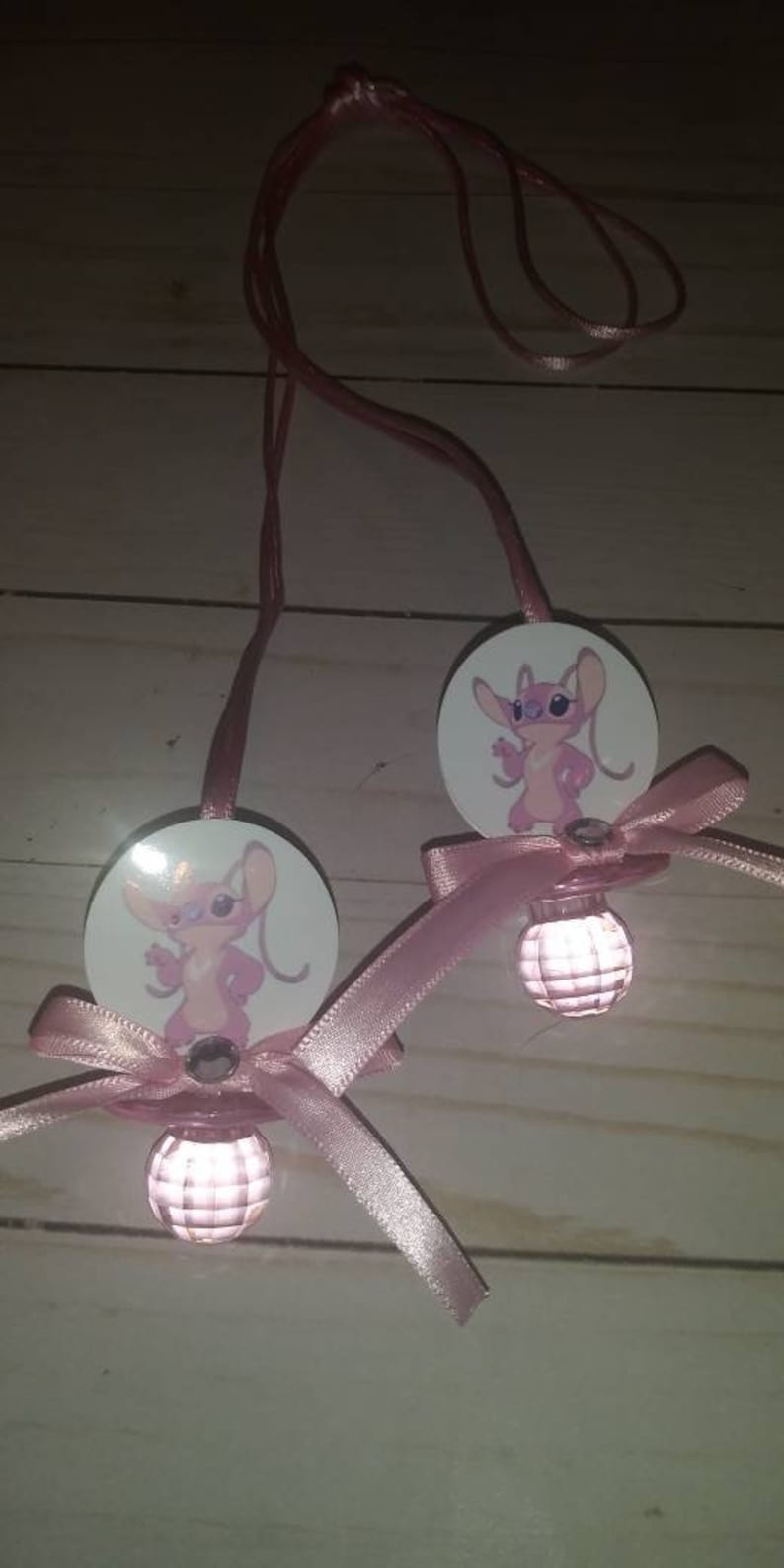 Angel AKA Experiment 624 Lilo and Stitch Baby Shower Pacifier | Etsy