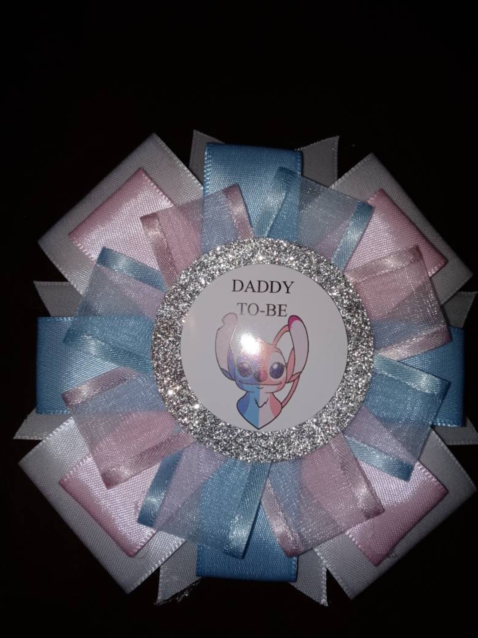 Stitch and Angel Gender Reveal Baby Shower Pacifiers Guest | Etsy