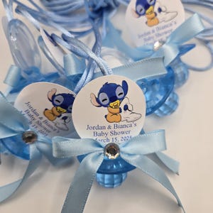 Personalized Stitch Baby Shower Pacifiers Guest Favor Necklaces, Lilo ...