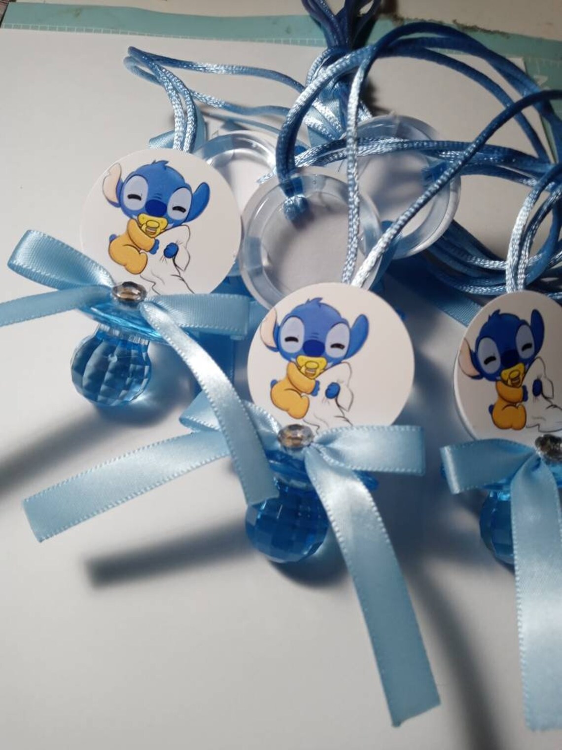 Sleeping Stitch Baby Shower Pacifiers Guest Favors Lilo and - Etsy