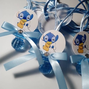 Sleeping Stitch Baby Shower Pacifiers Guest Favors, Lilo and Stitch ...