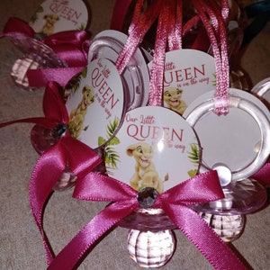 Nala Queen, Lion King, Baby Shower Pacifiers Guest Favor Necklaces ...