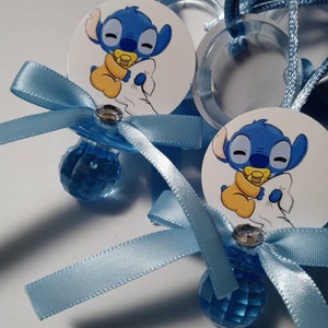 Sleeping Stitch Baby Shower Pacifiers Guest Favors, Lilo and Stitch ...