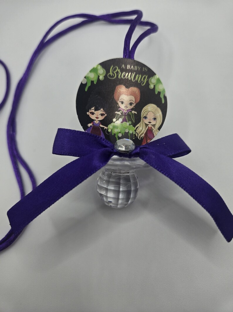 Hocus Pocus Baby Shower Pacifiers Guest Favor Necklaces, Baby Shower ...