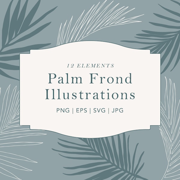 Palm Frond Art - Etsy