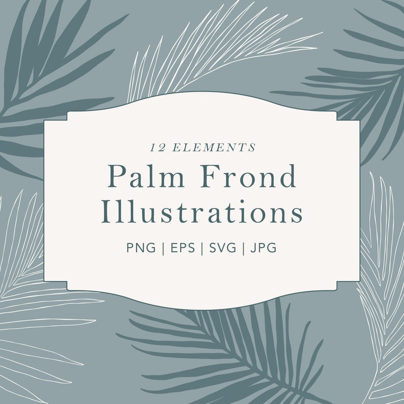 Palm Frond Art - Etsy