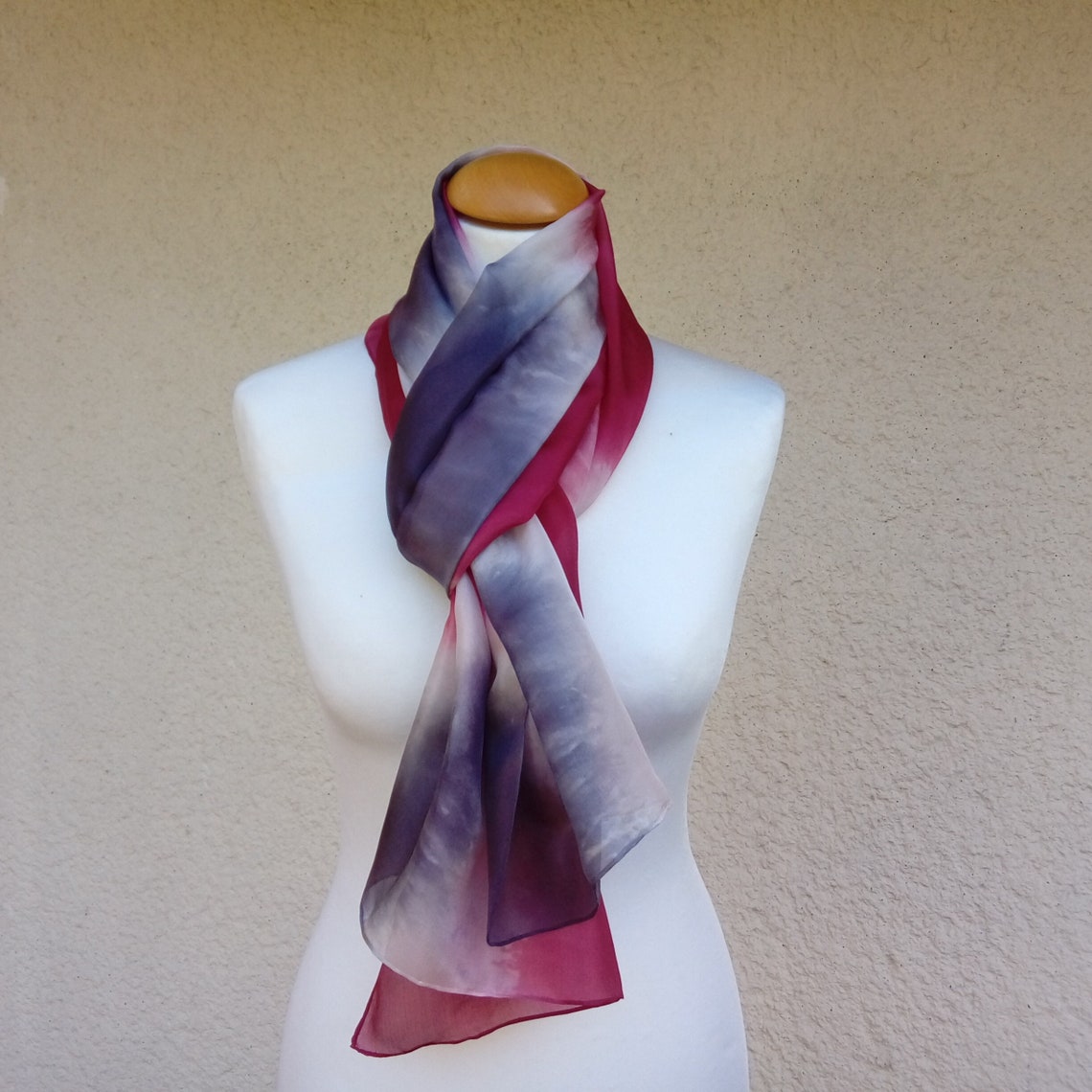 Unique Scarf for Woman, Handpainted Scarf for Woman, Gift for Her ...
